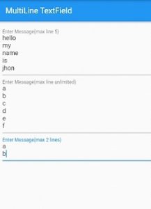 How to create multiline textfield input like textarea in Flutter
